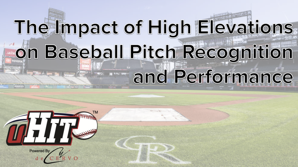 Pitch Recognition at Altitude: Hitter's Challenges